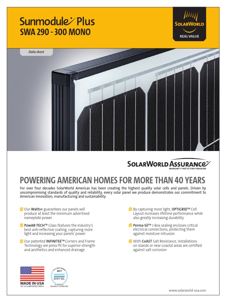 SWA 290 - 300 MONO: Powering American Homes For More Than 40 Years ...