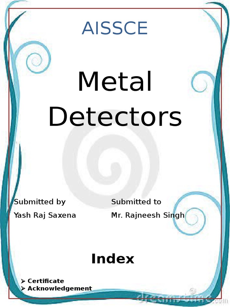 Metal Detectors Project | PDF | Metal Detector | Detector (Radio)