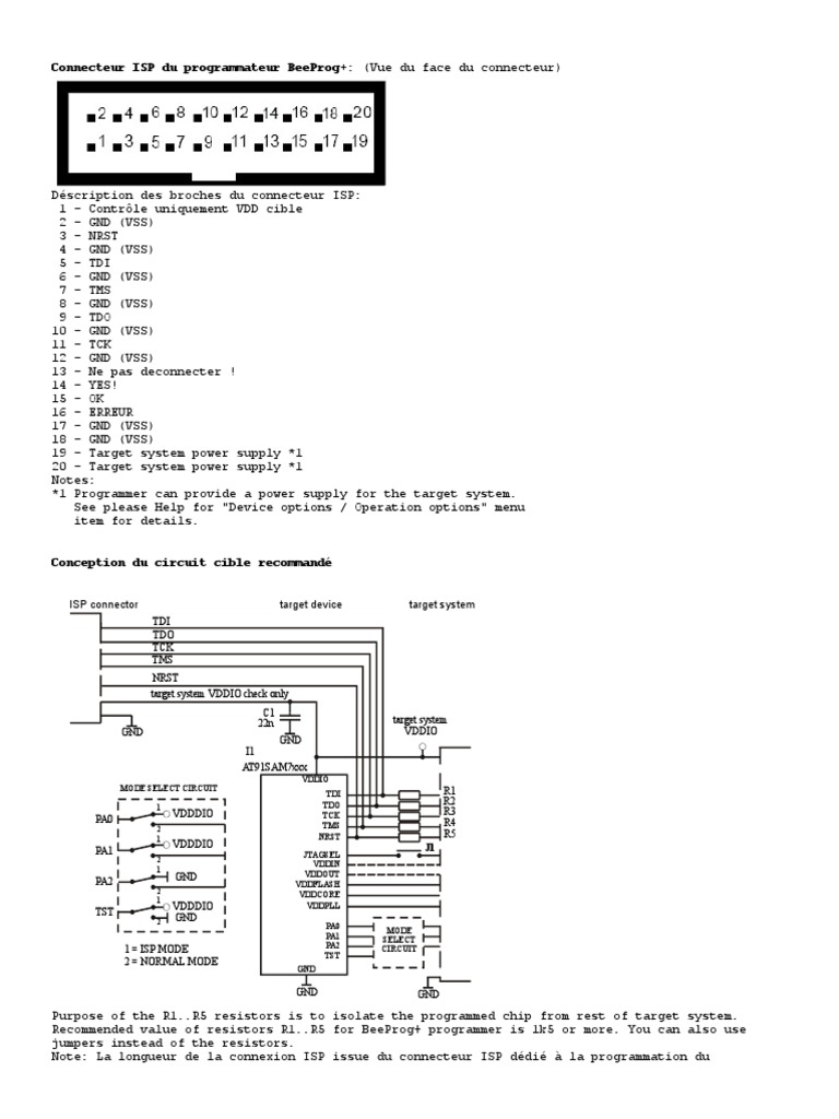 TDI TDO ISP Connector Target Device Target System | Download Free PDF ...