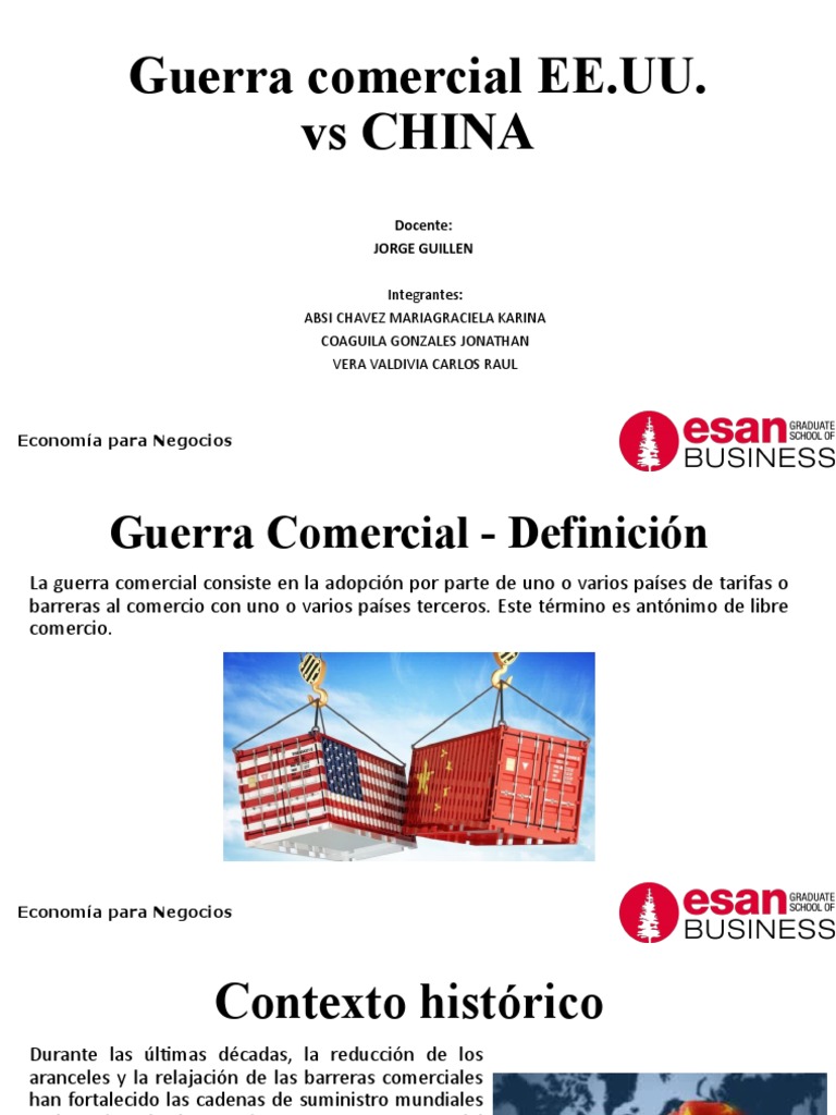 Presentación EEUU VS CHINA | PDF | Los Estados Unidos | China