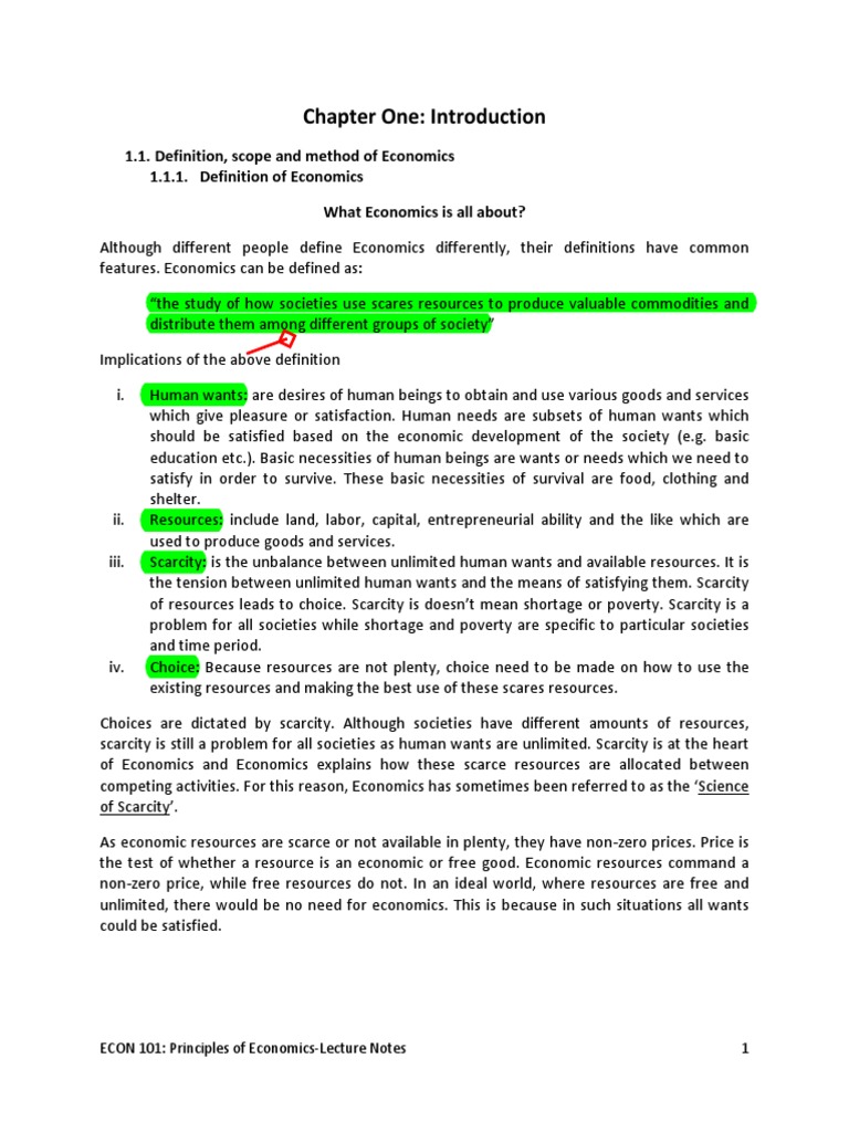 Eco101 C 1 Download Free Pdf Economic System Economics