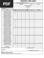 HSE Personal Time Sheets-July-2025 | PDF | Labor Relations | Social Policy