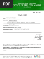 Travel Order Form | PDF