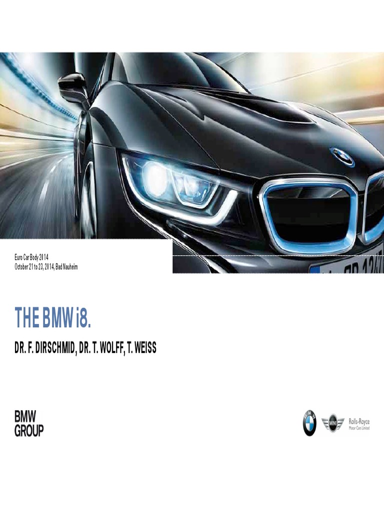 BMW i8 Overview at Euro Car Body 2014 | PDF | Optical Fiber | Car