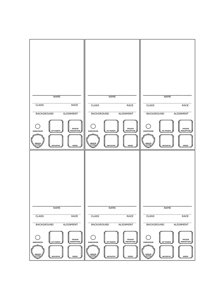 DM Screen Player Tracker PDF | PDF