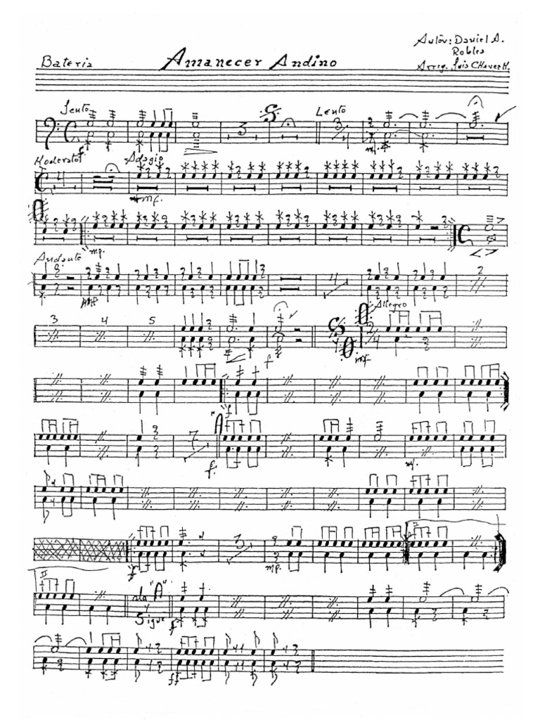 Amanecer Andino - Daniel Alomía Robles PDF | PDF