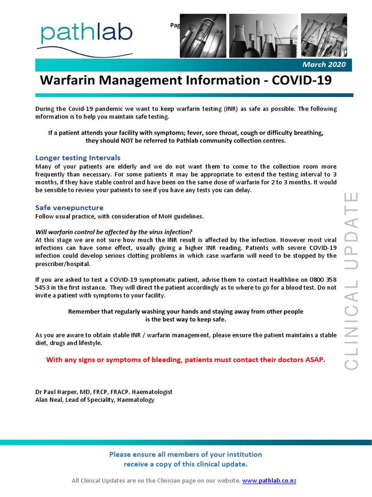 Inr Information Community March 2020 | PDF | Infection | Epidemiology