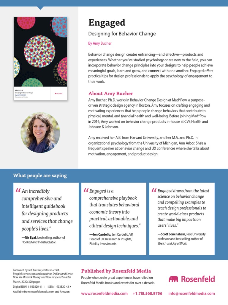 Engaged - Behaviour Change Design | PDF | Behavior | Psychology