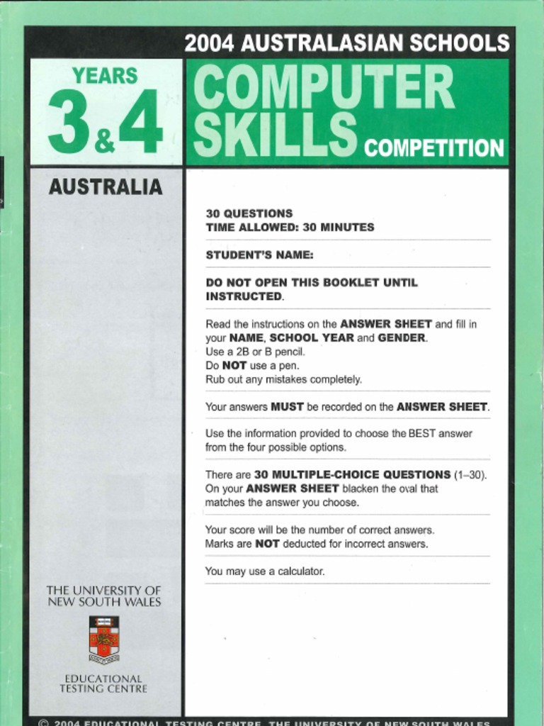 ICAS Digital 2004 Paper B | PDF