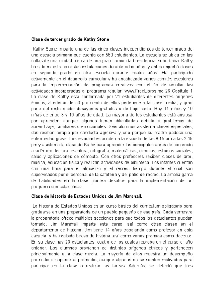 Un vistazo a tres clases distintas | PDF | Maestros | Psicología ...