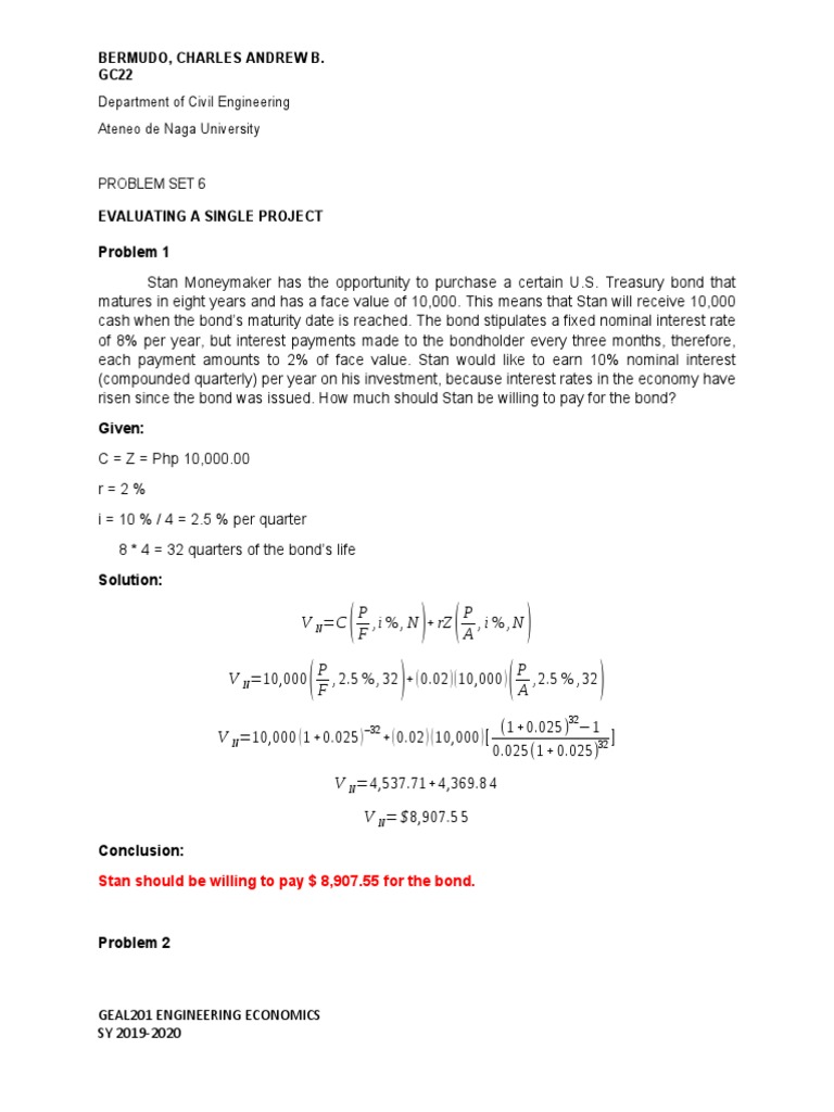 Evaluating Investment Opportunities: An Analysis of Engineering ...