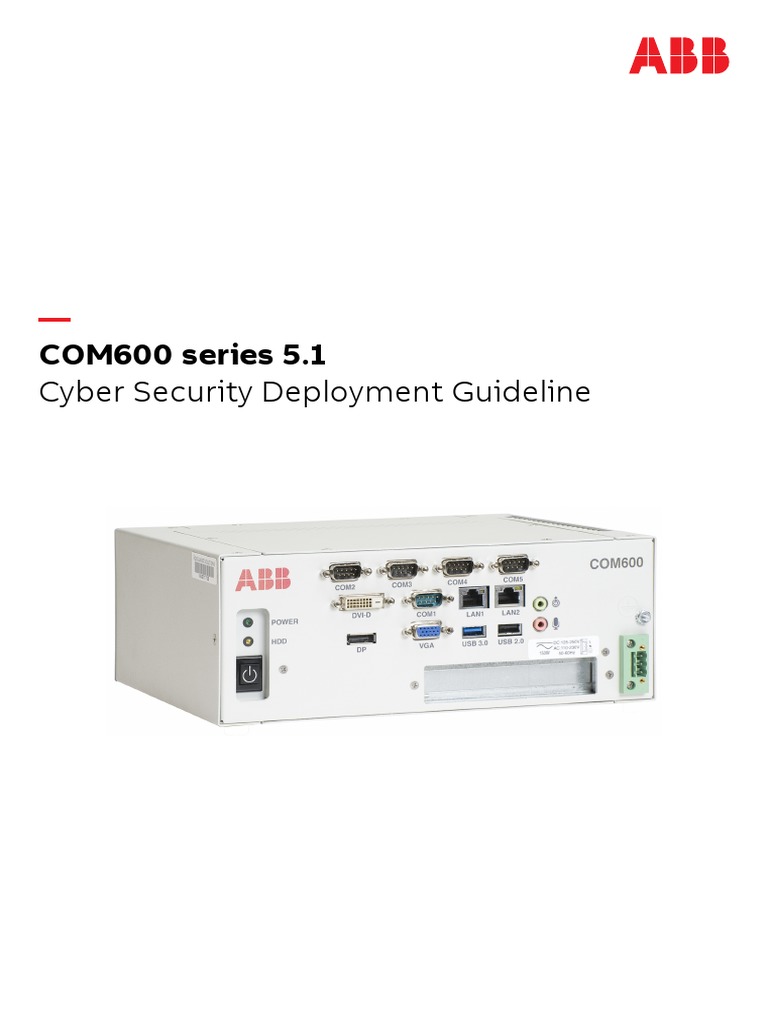COM600 Series 5.1: Cyber Security Deployment Guideline | PDF | Port (Computer Networking ...