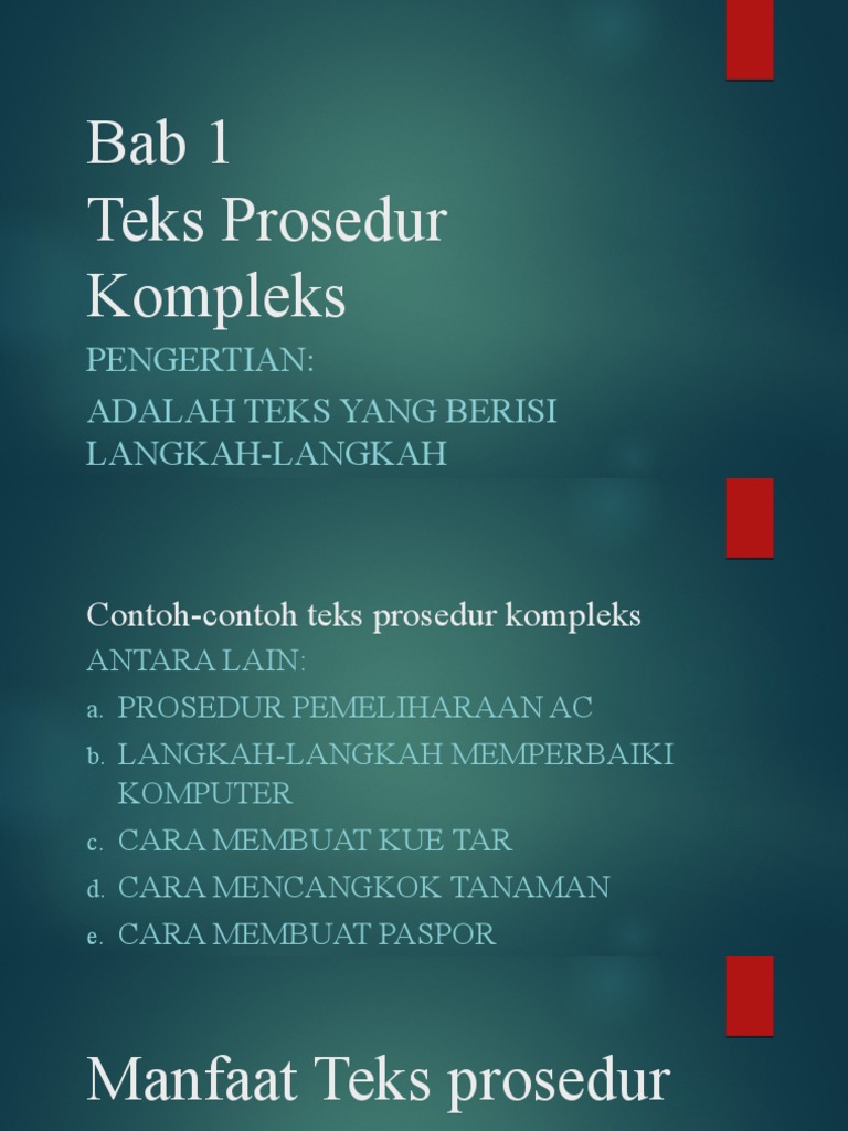 Teks Prosedur | PDF