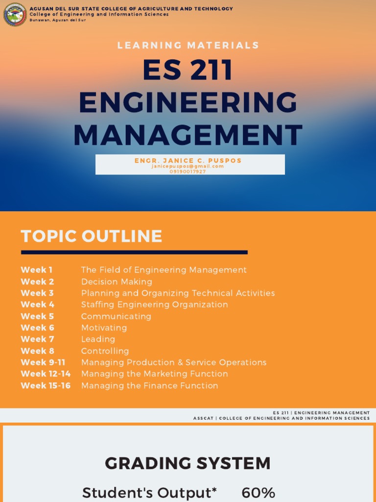 Engineering Management PDF | PDF | Engineer | Engineering