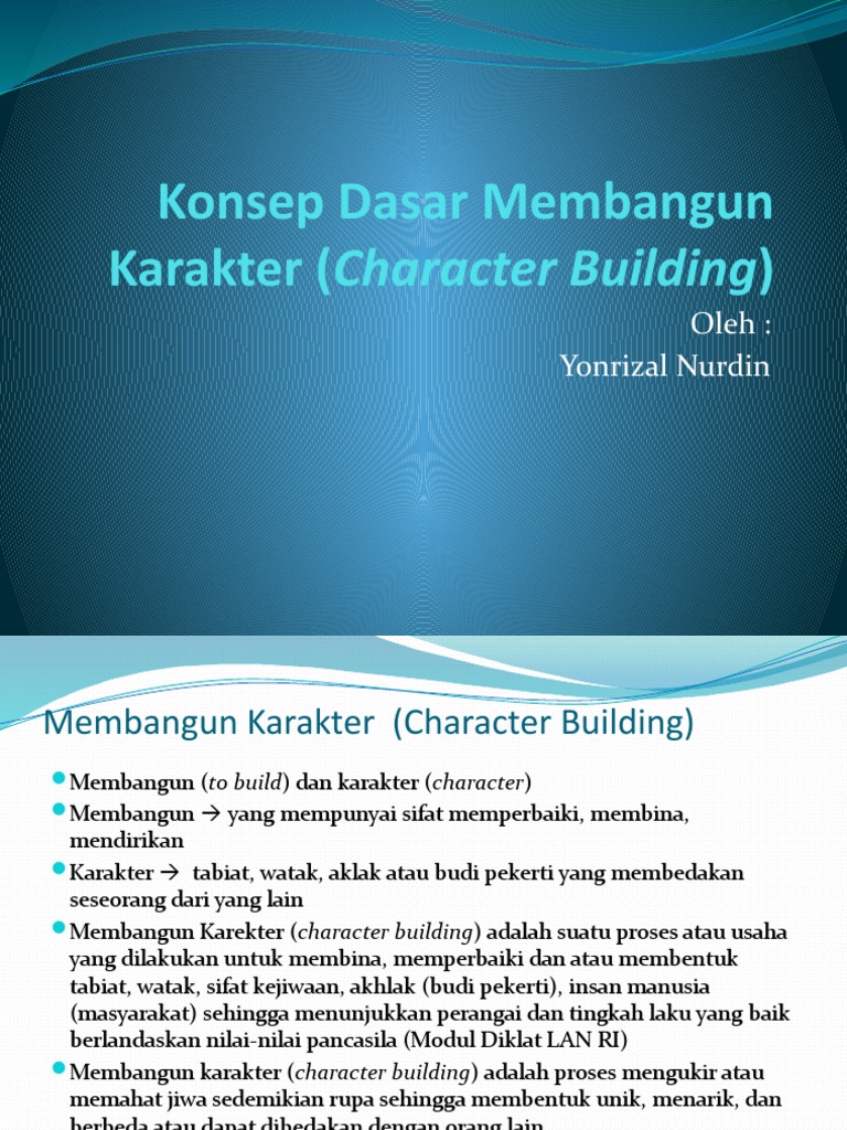 Konsep Dasar Karakter Building | PDF