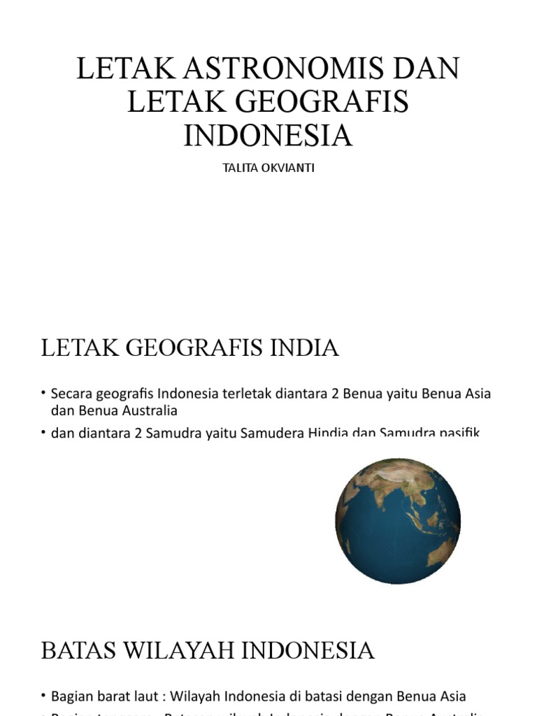 Letak Astronomis Dan Letak Geografis Indonesia | PDF