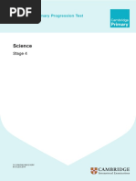 Primary Progression Test Stage 4 Science Paper 1 | PDF | Water