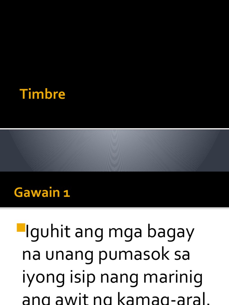 Timbre | PDF
