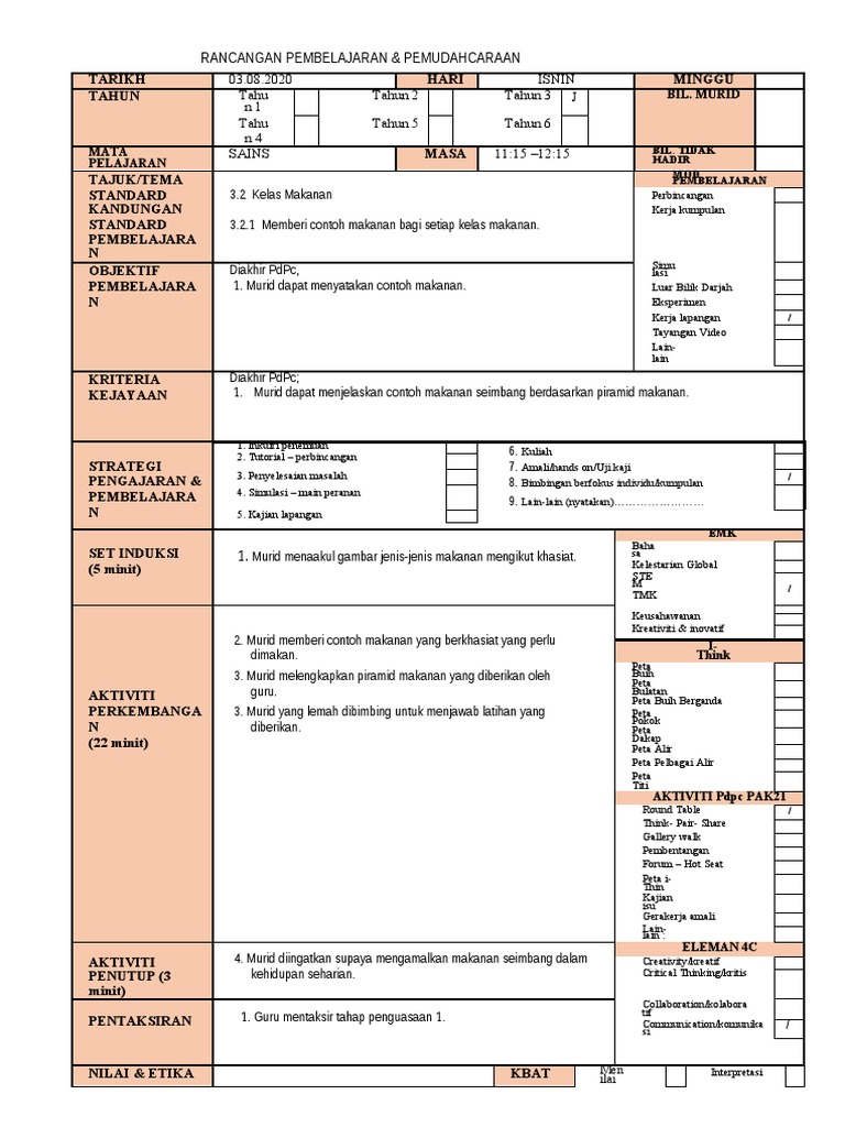 RPH TS25 Sains | PDF