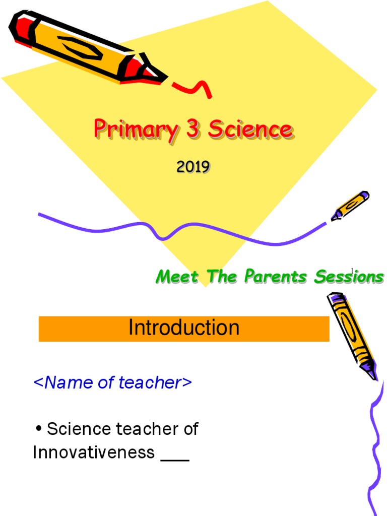 P3 Sci MTP 2019 PDF | PDF | Inquiry Based Learning | Science