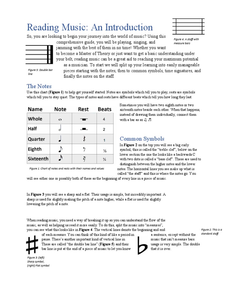 Reading Music 2nd Redo | PDF | Musical Notation | Notation