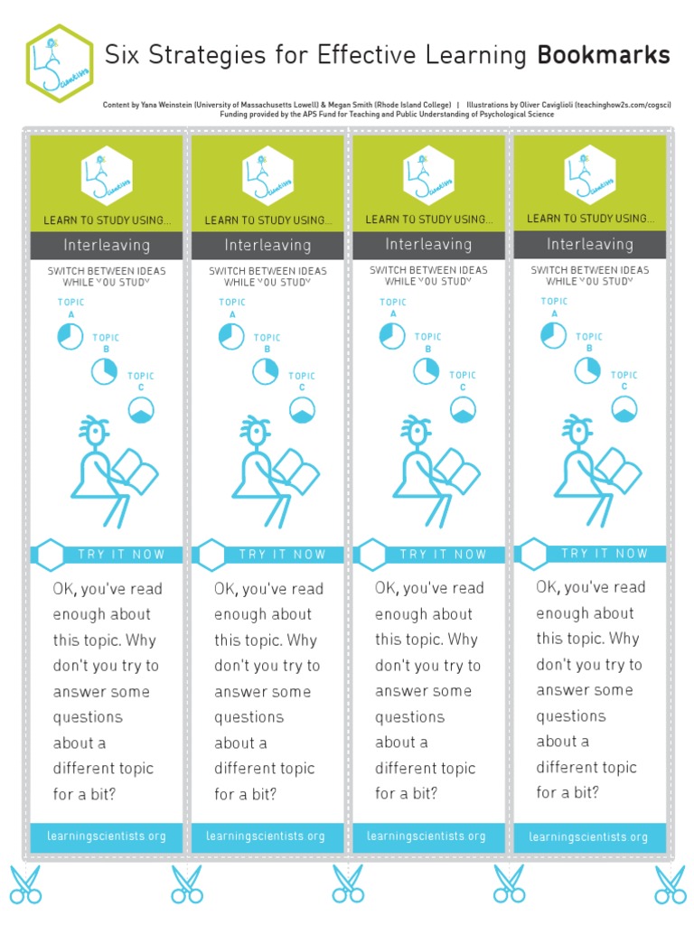Six Strategies For Effective Learning Bookmarks: Interleaving ...