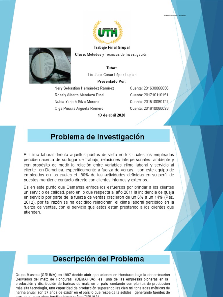 Proyecto Final Grupal | PDF | Gestión de recursos humanos | Cliente
