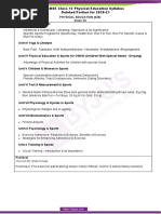 Chapter Wise Weightage of Marks For Physical Education 2020 - 2025 | PDF