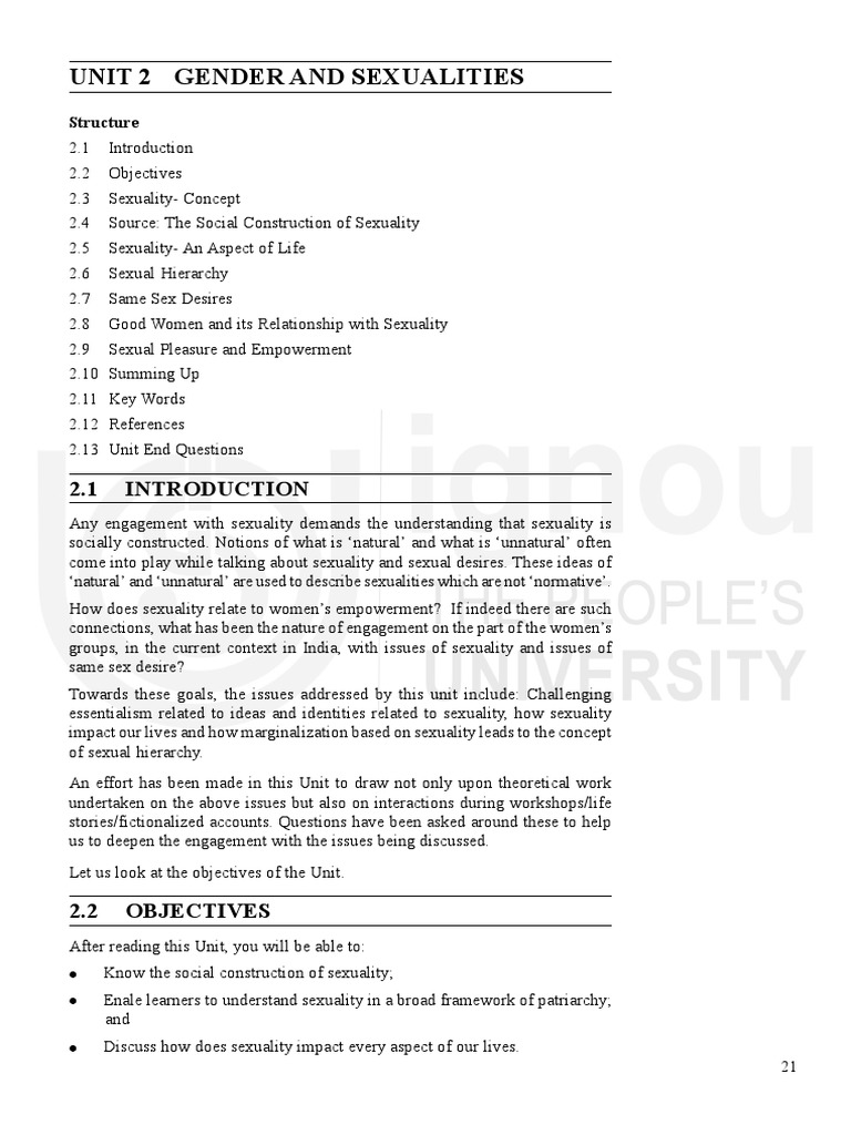 Understanding the Social Construction of Gender, Sexuality, and Sexual ...