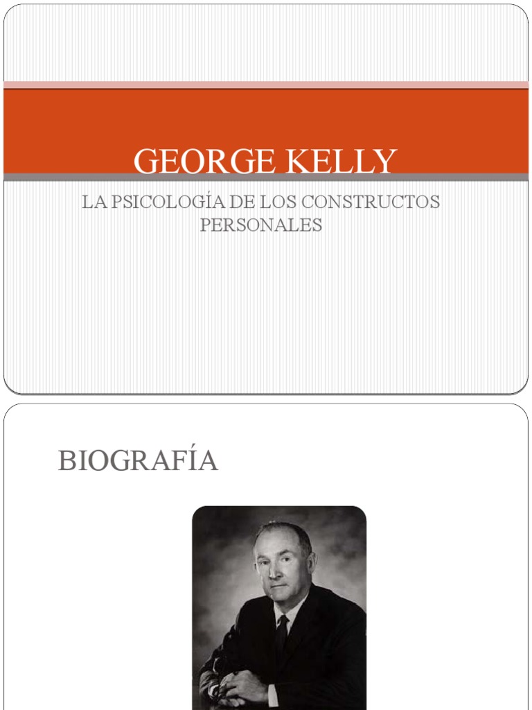 George Kelly | PDF | Psicoterapia | Sicología
