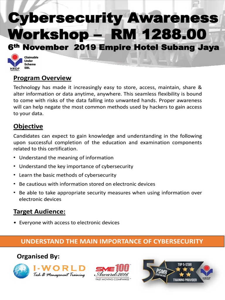 Cyber Security Awareness - 2019 | PDF | Computer Security | Security