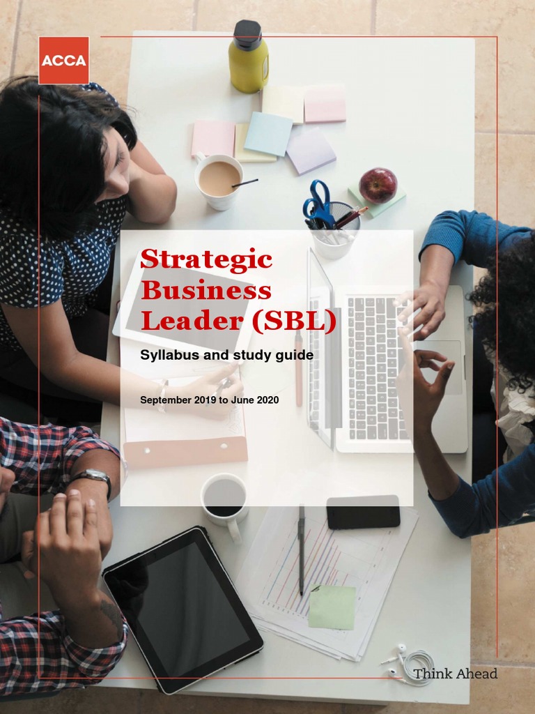 Strategic Business Leader (SBL) : Syllabus and Study Guide | PDF ...