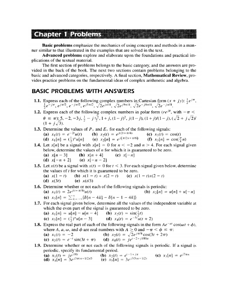 SS - CH1 Problem PDF | PDF
