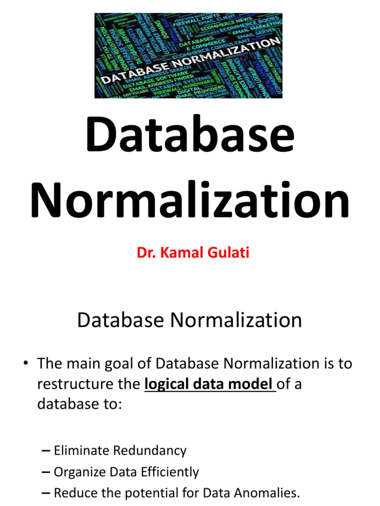 Understanding Database Normalization | PDF | Data Management | Databases