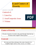 Chapter 9: Center of Gravity and Centroid | PDF | Center Of Mass | Area