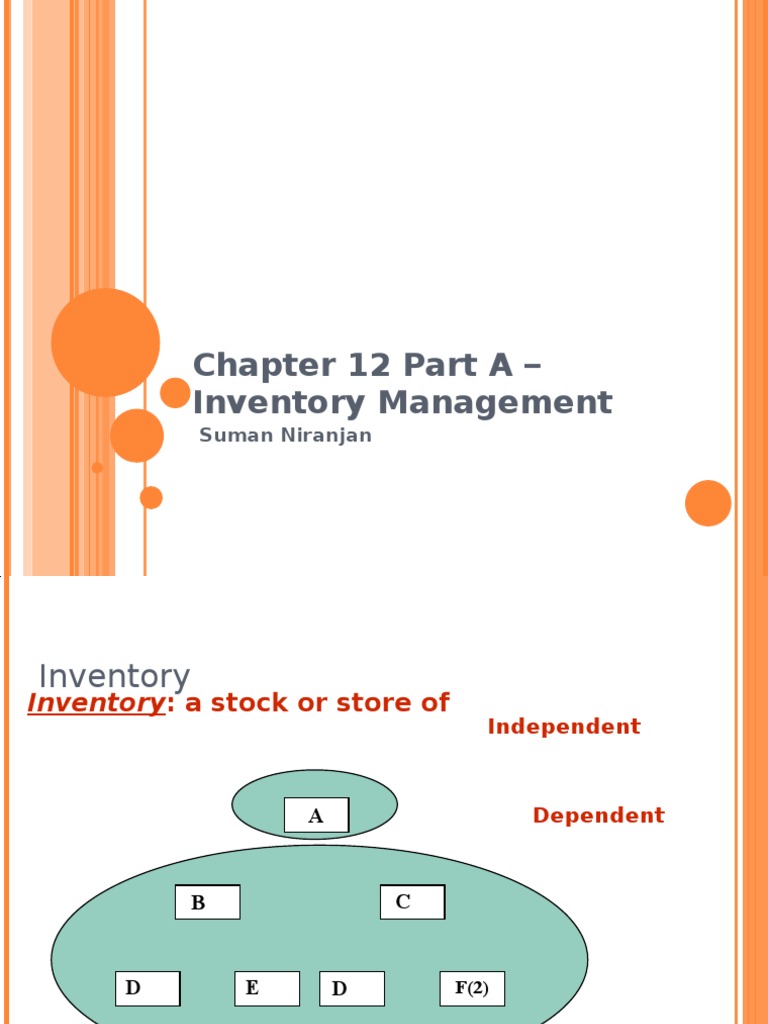 Introductory Operations Management Chapter 12 Inventory Management Part A | PDF | Inventory | Demand