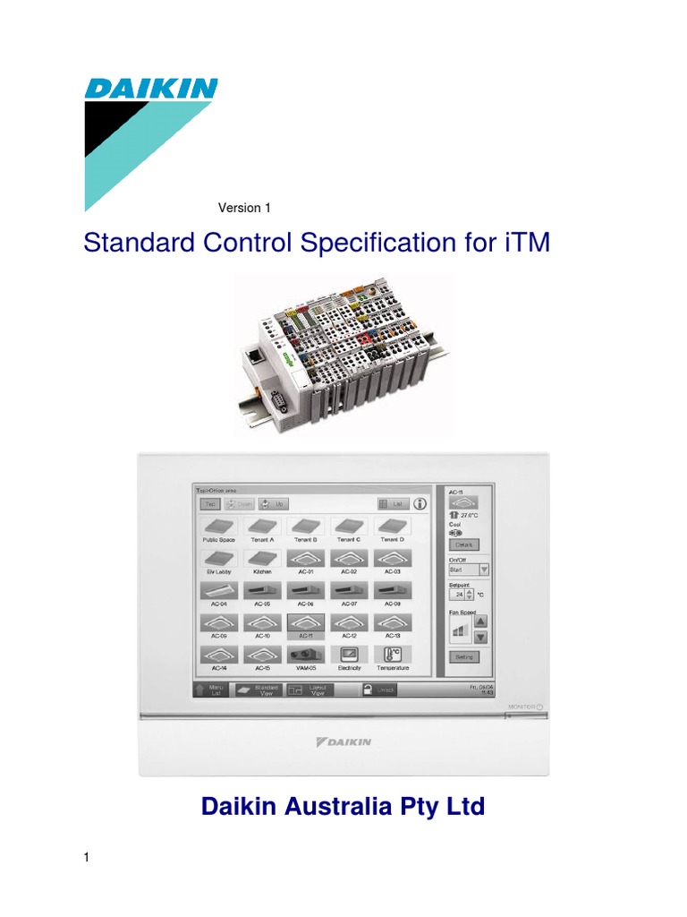 Engineering Data - ITM - Standard - Control - Specification - v1 PDF ...