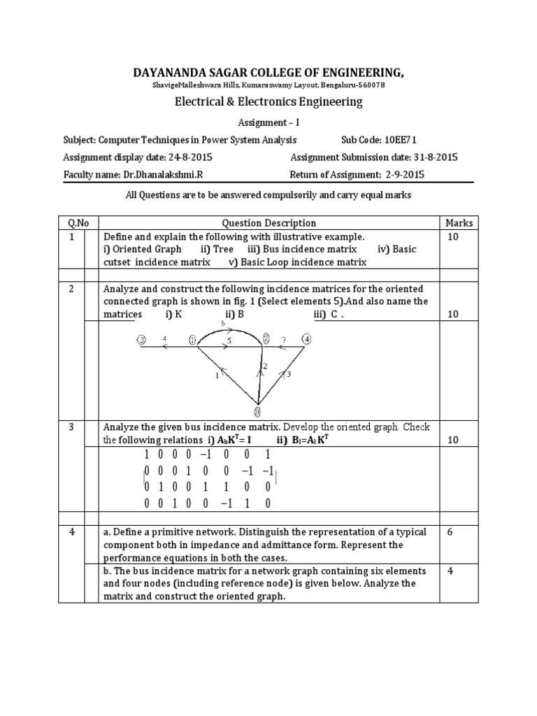Constructing Incidence Matrices and Developing Graph Representations of ...