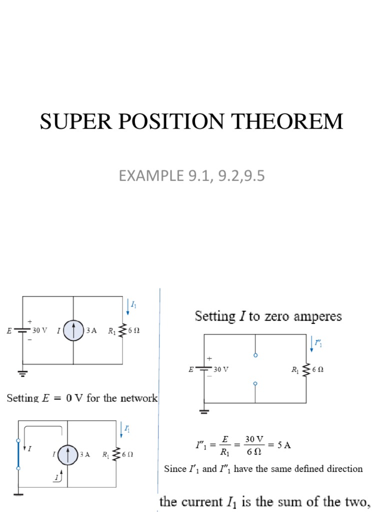 Superposition Theorem Examples & Practice | PDF