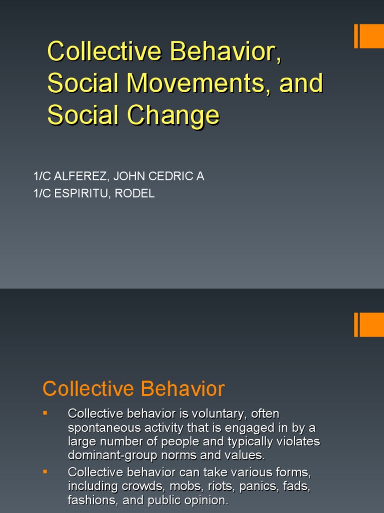 Collective Behavior and Social Movements | PDF | Social Movements ...