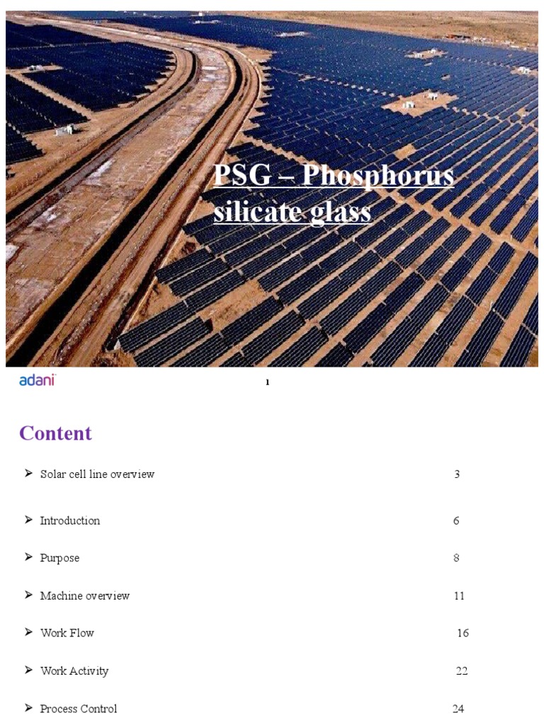 PSG - Phosphorus Silicate Glass: Pecvd | PDF | Silicon Dioxide | Solar Cell