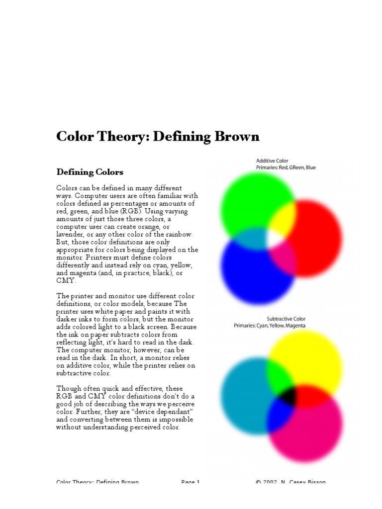Color Theory PDF | PDF | Color | Hue