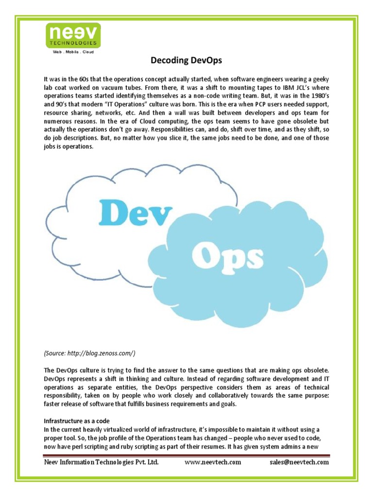 Decoding Devops: Infrastructure As A Code | PDF