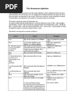 Romanian Alphabet and Pronunciation Guide | PDF | Alphabet | Notation