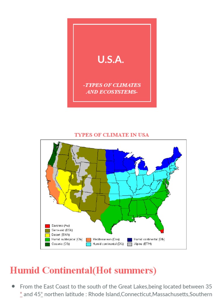 Types of Climates and Ecosystems | PDF | Desert | Oceanic Climate