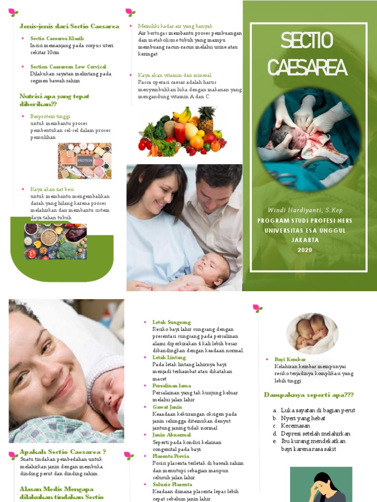 Leaflet Sectio Caesarea | PDF