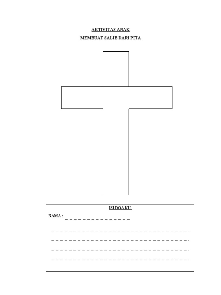 AKTIVITAS ANAK Membuat Salib | PDF