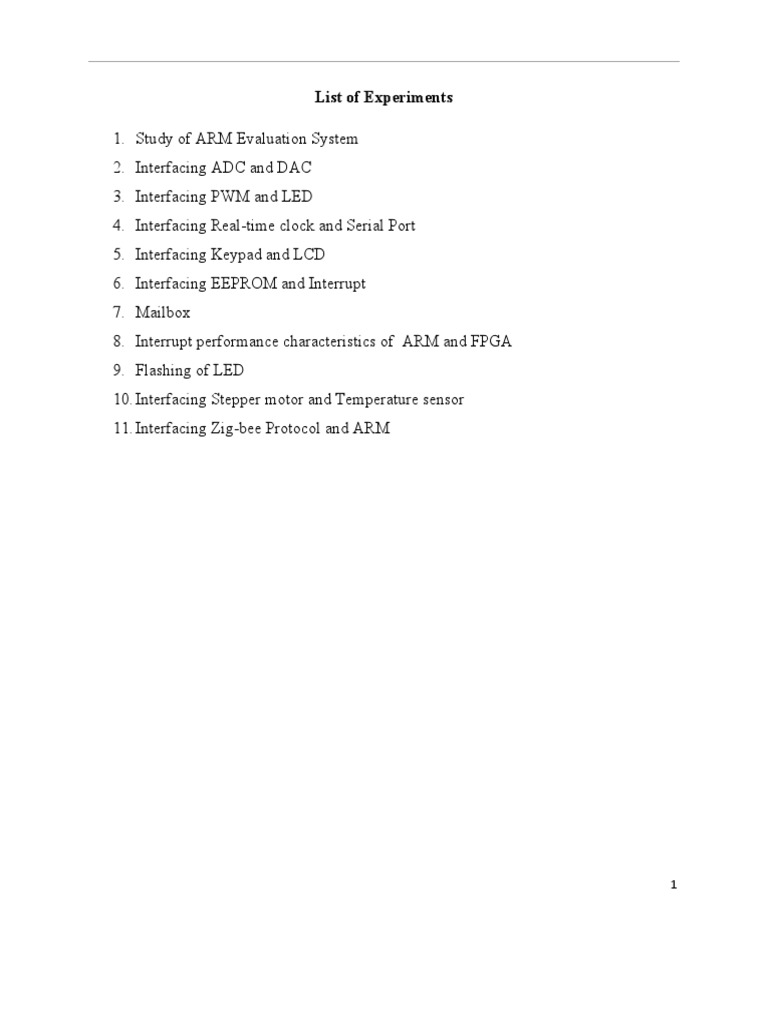 Emb Lab Manual Final | PDF | Arm Architecture | Embedded System