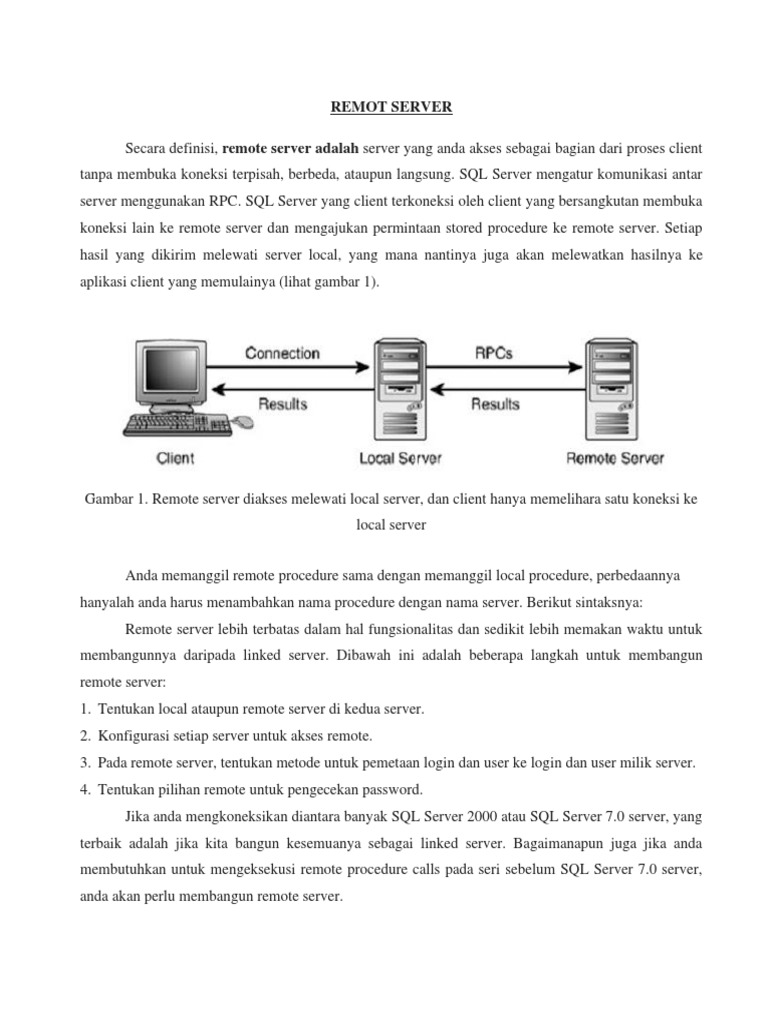Remote Server | PDF