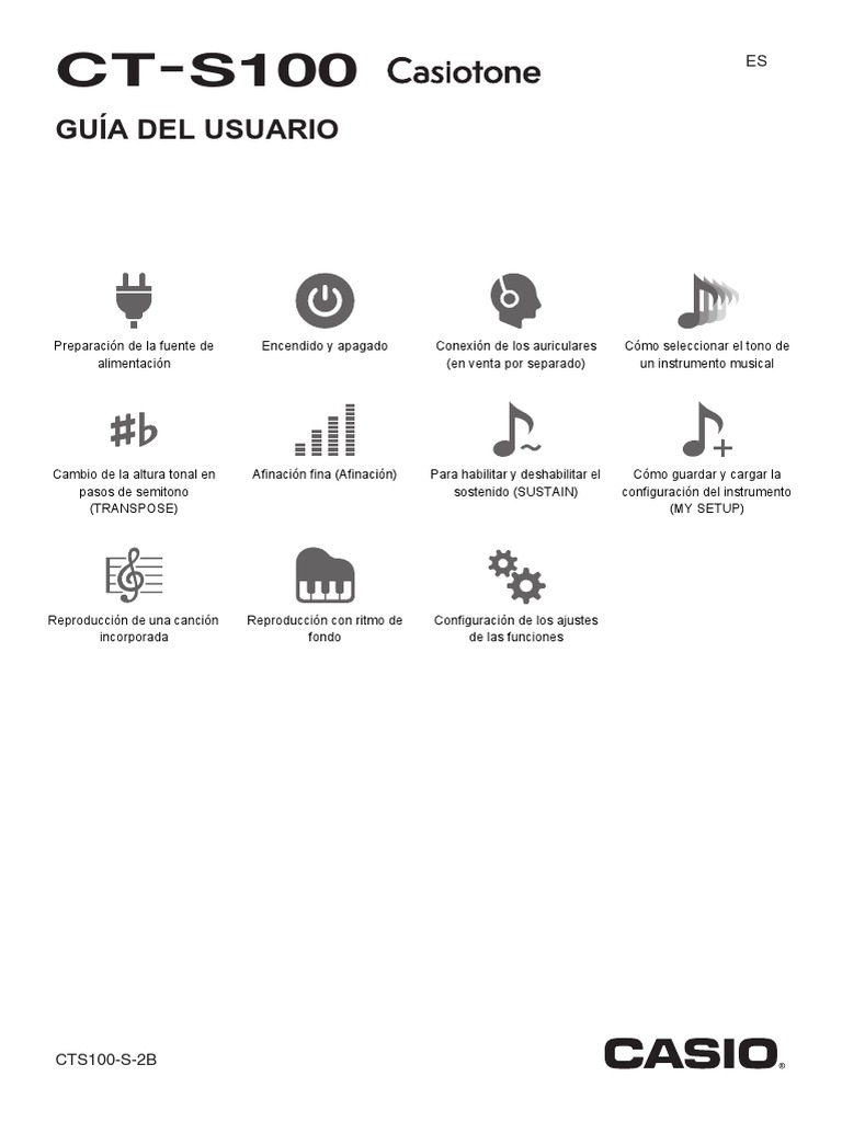 CTS100 Usersguide B ES PDF | PDF | Tempo | Elementos de la música